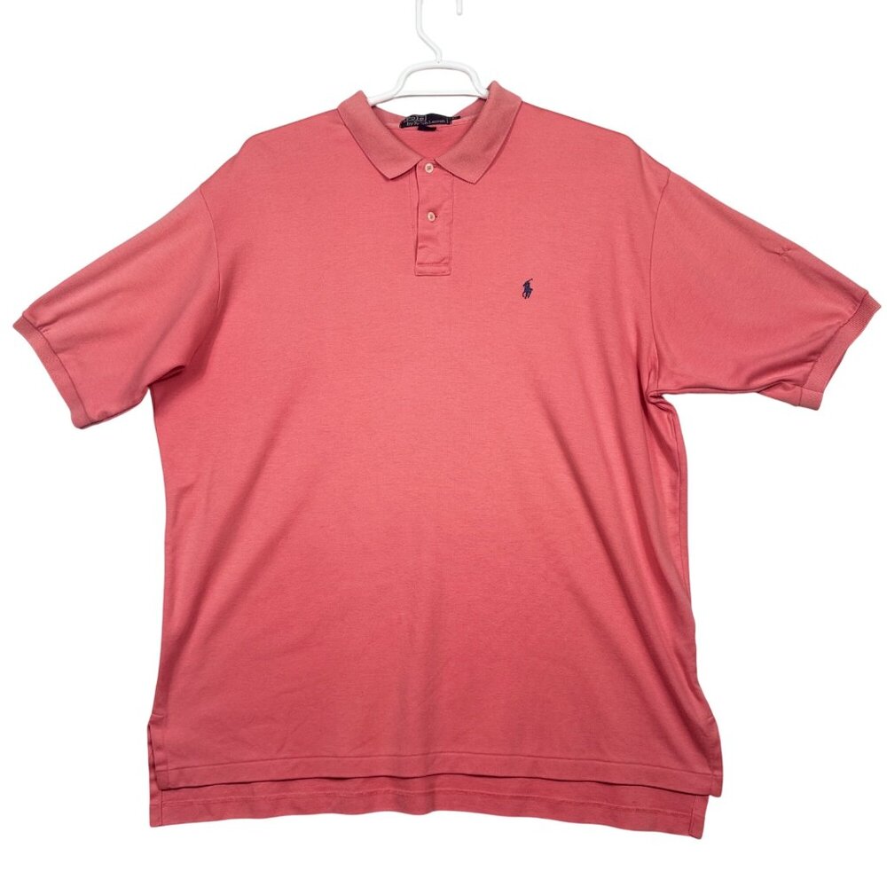 Polo Ralph Lauren Mens Classic Pink Polo Shirt Xl Log… - Gem
